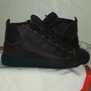 Balenciaga | Shoes | Balenciaga Mens Arena Python Embossed Leather ...